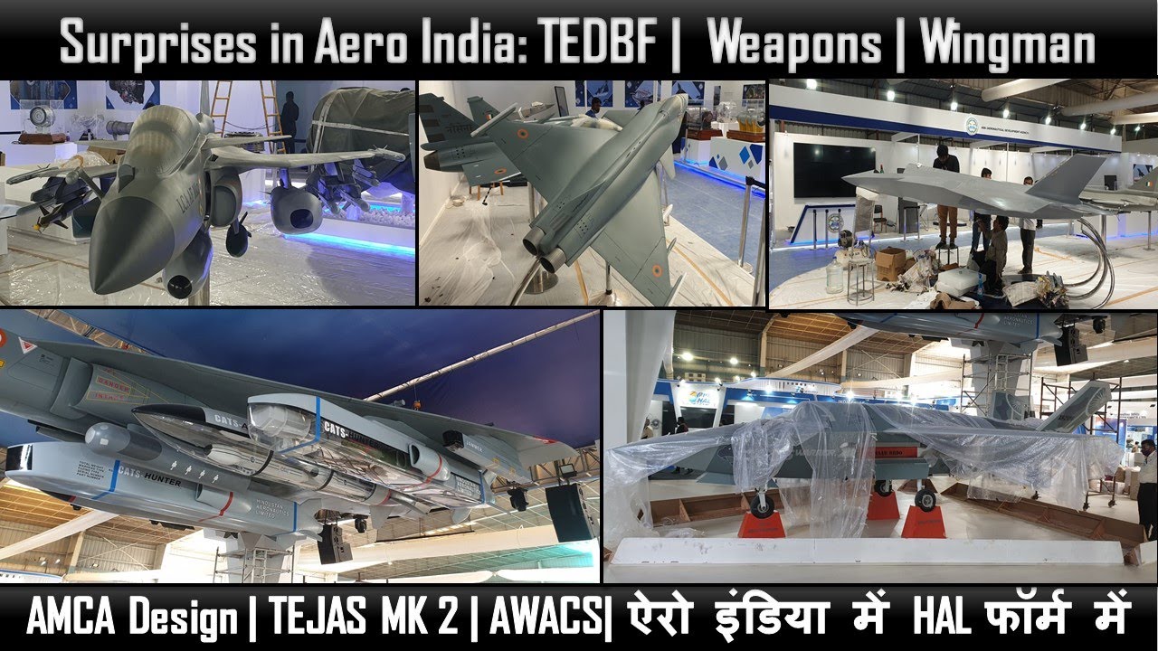 Surprises in Aero India: TEDBF | Weapons | Wingman| AMCA Design | TEJAS ...