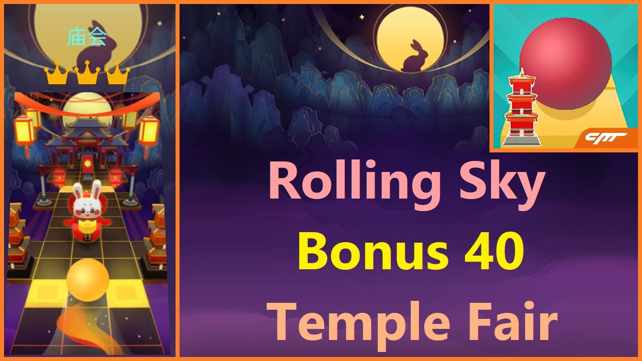 Bonus 40 Temple Fair (w/hands) | Rolling Sky v3.7.3 - YouTube