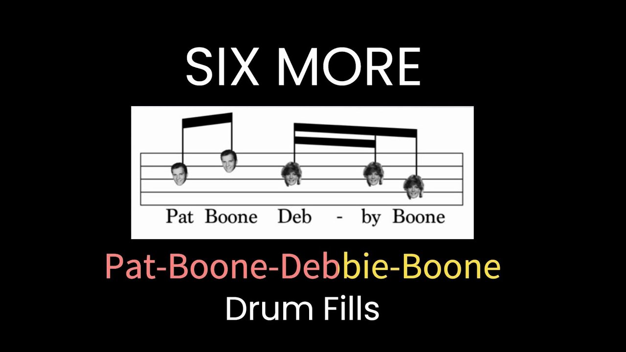 SIX MORE "Pat-Boone-Debby-Boone" drum fills – an essential for 70s/80s ...