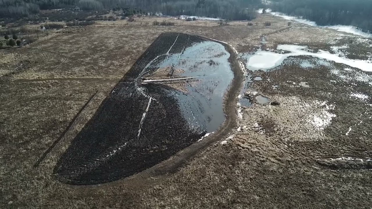 Spring 2021 360 footage. First time water is in impoundment. - YouTube
