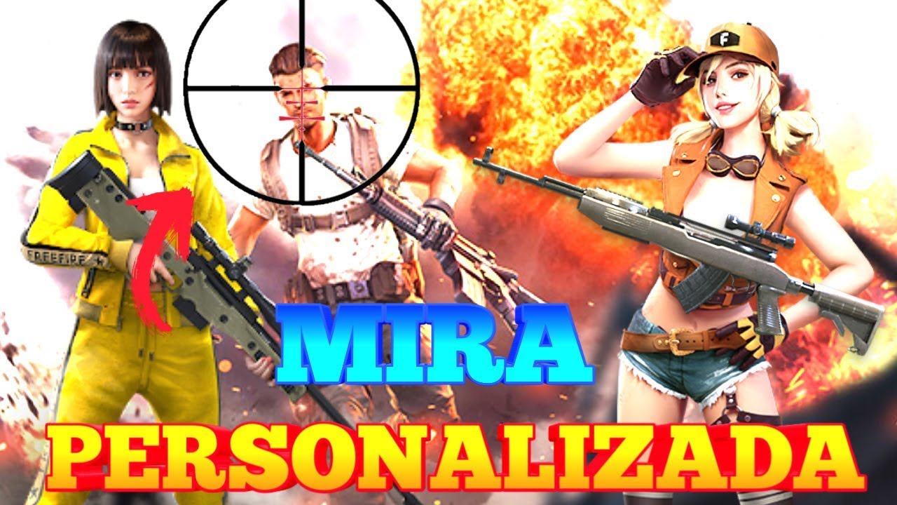 Como Personalizar a MIRA DO FREE FIRE!! (qualquer jogo de tiro) - YouTube
