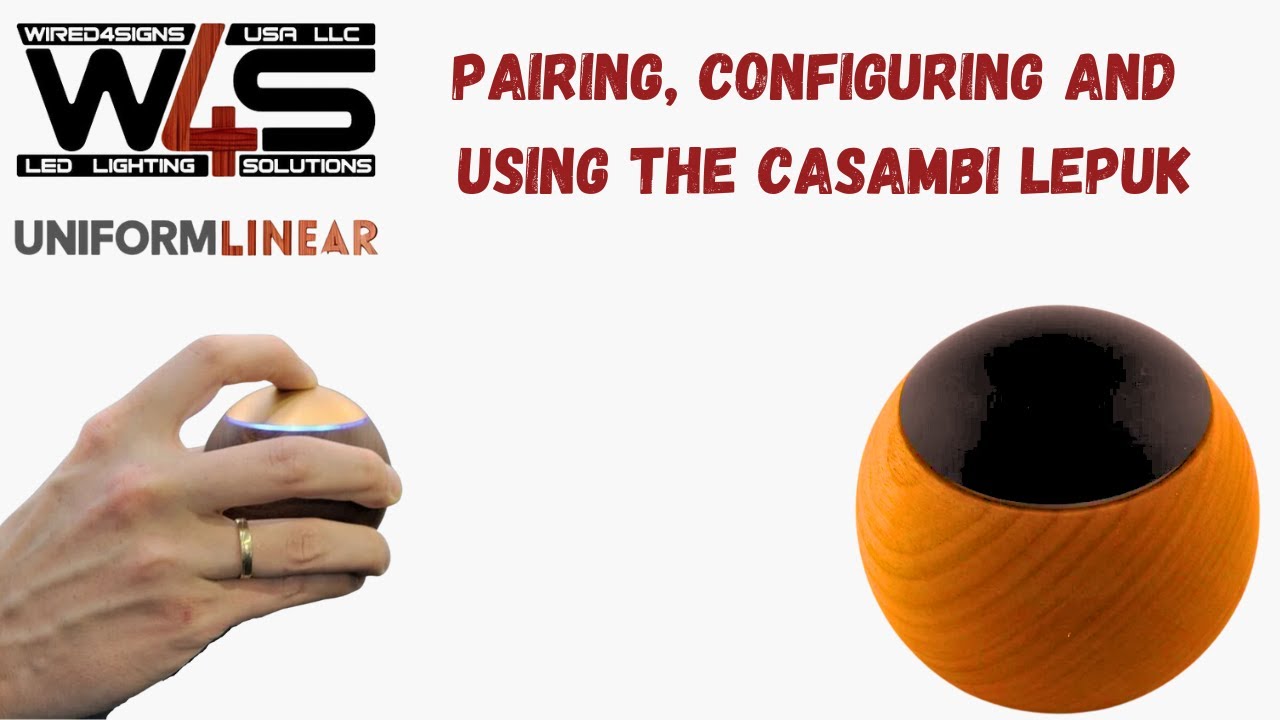 Casambi Tutorials - Pairing and Configuring a Lepuk - YouTube