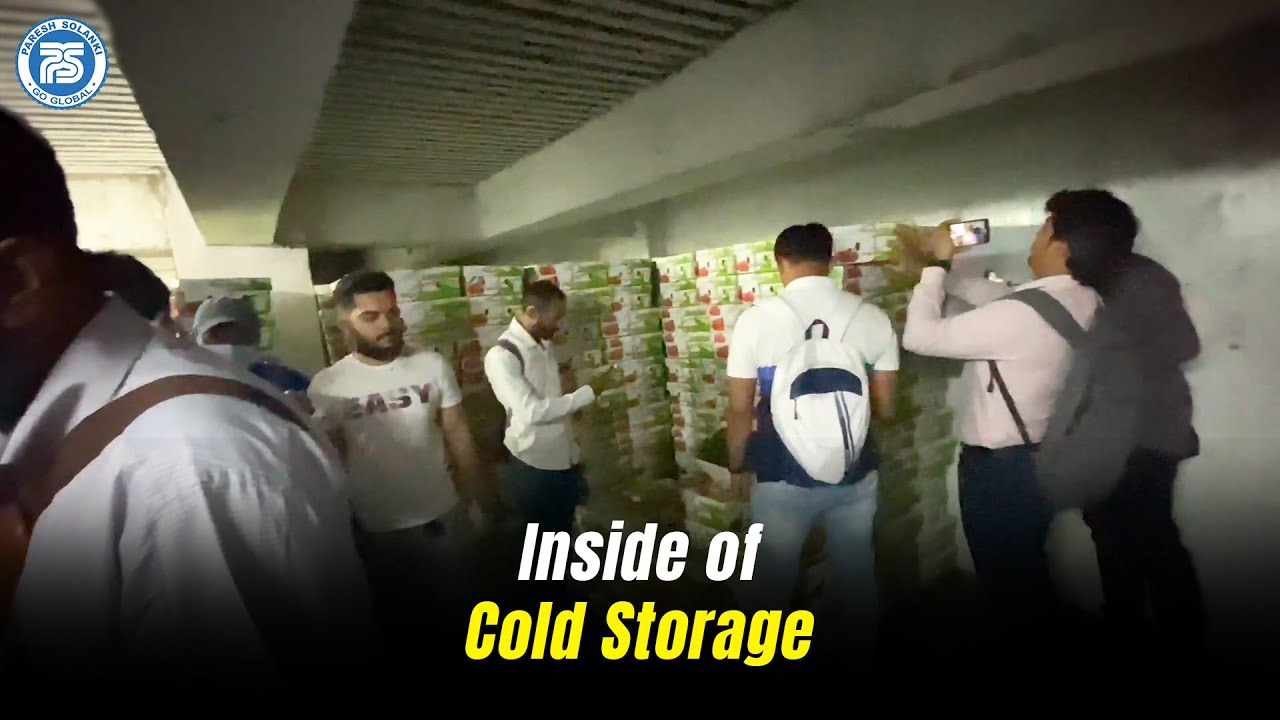 Inside of Fresh Fruits and Vegetables cold storage | Pre cooling of ...