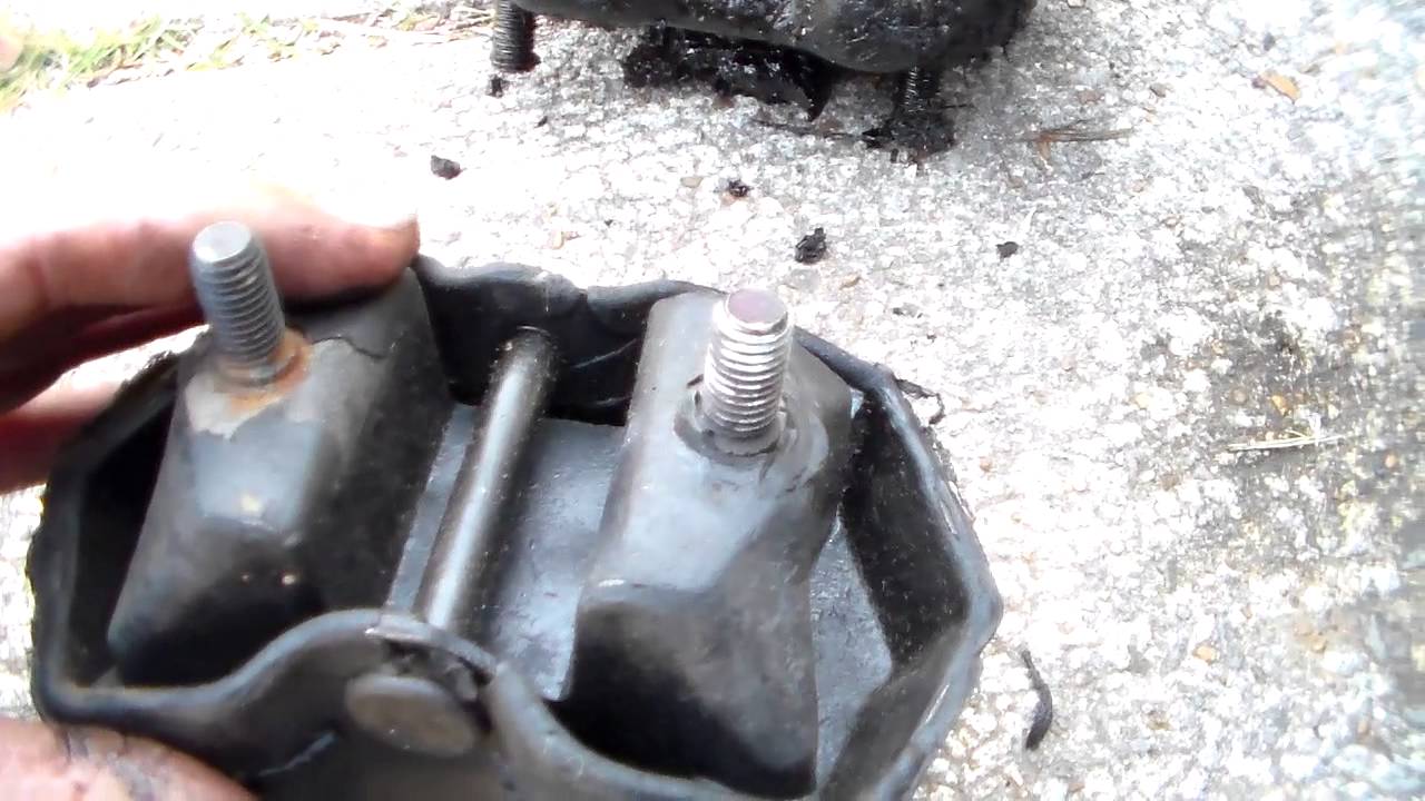 Install new motor mount on 1984 Pontiac Iron Duke - YouTube