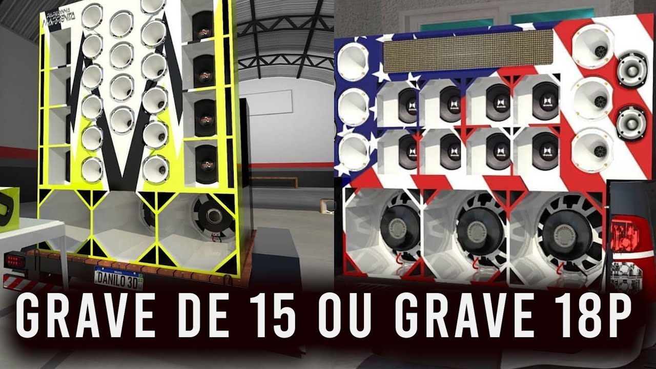 GRAVES DE 15 OU GRAVE DE 18 | PAREDINHA DE SOM AUTOMOTIVO 3 GRAVES | CHIKIM SOM - YouTube