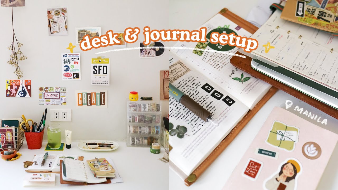 Desk Tour and Journal Setup in Manila | Abbey Sy - YouTube