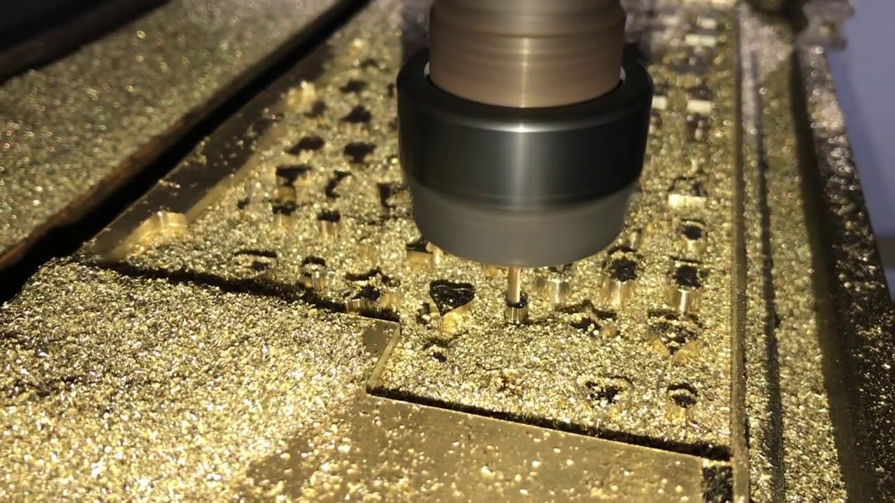 Embossing Dies With CNC Engraving Machine - YouTube