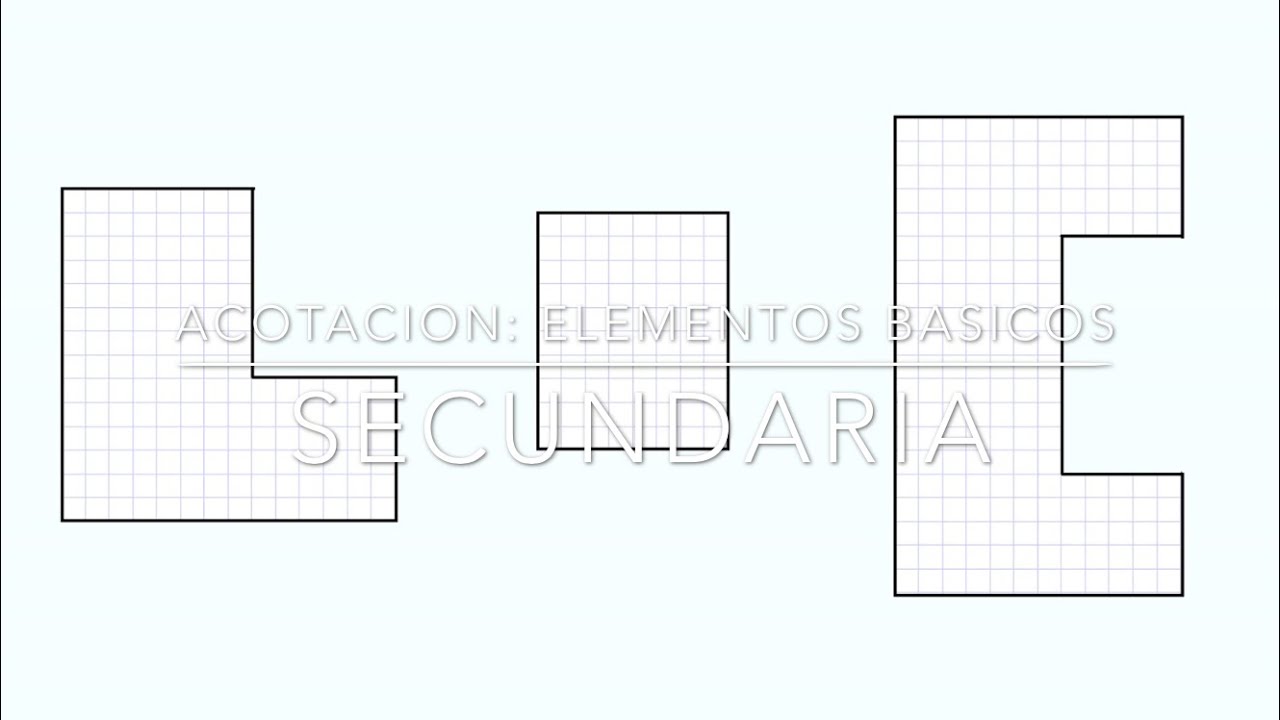 Cómo acotar figuras muy sencillas. Videotutorial de iniciación. Muy ...
