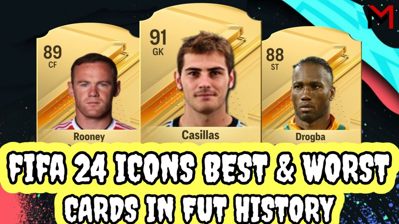 FIFA 24 | ICONS AND THEIR BEST & WORST FIFA CARDS - YouTube