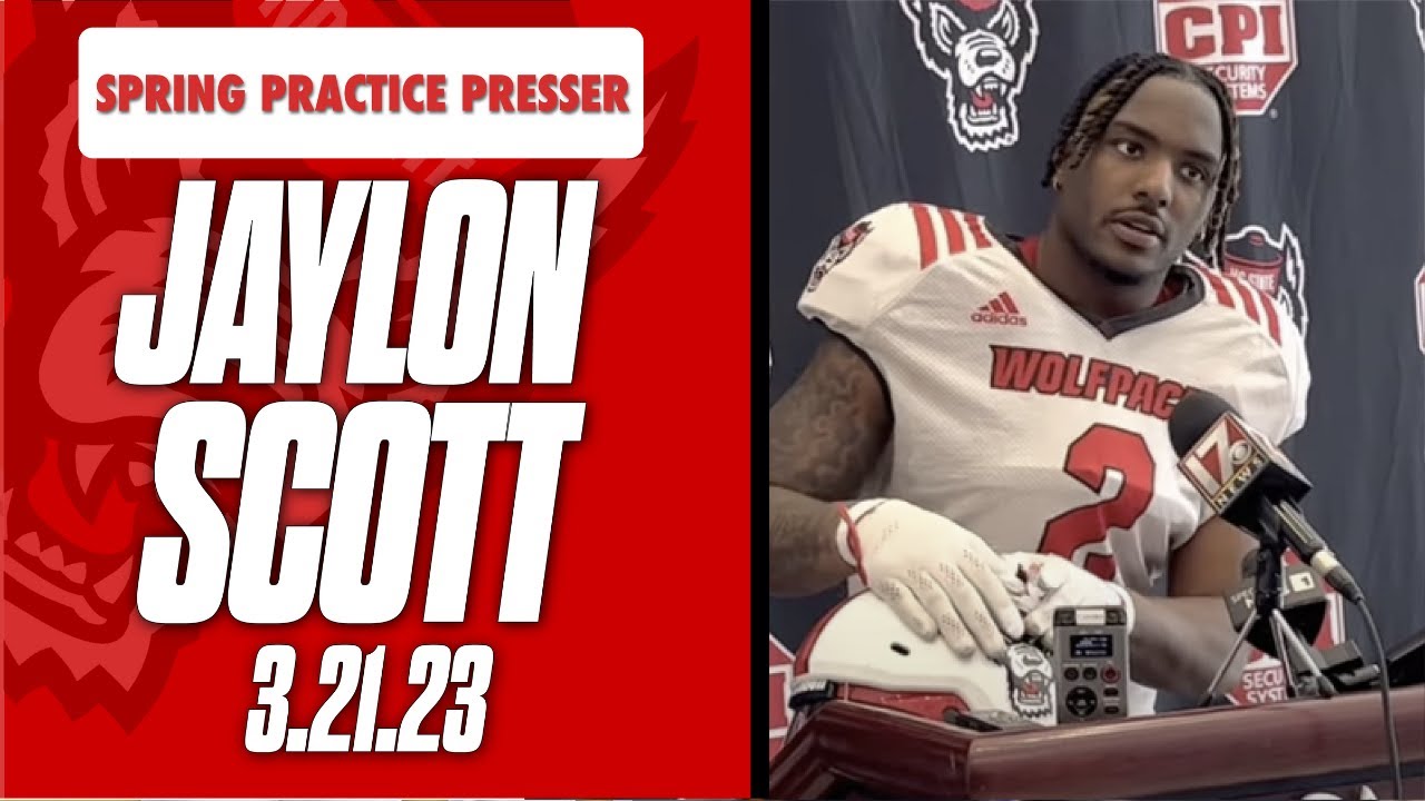 Linebacker Jaylon Scott discusses NC State football spring practice ...