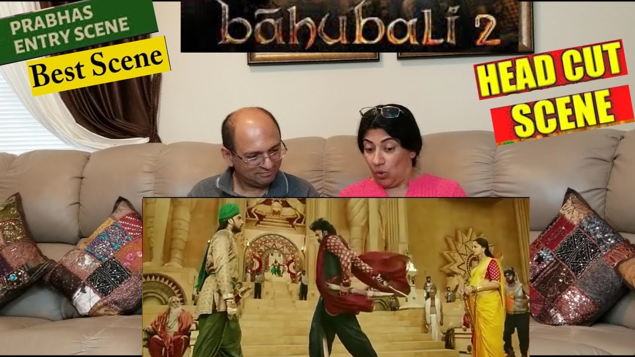 BAHUBALI 2 HEAD CUT SCENE REACTION!!! | Baahubali 2 | Prabhas entry ...