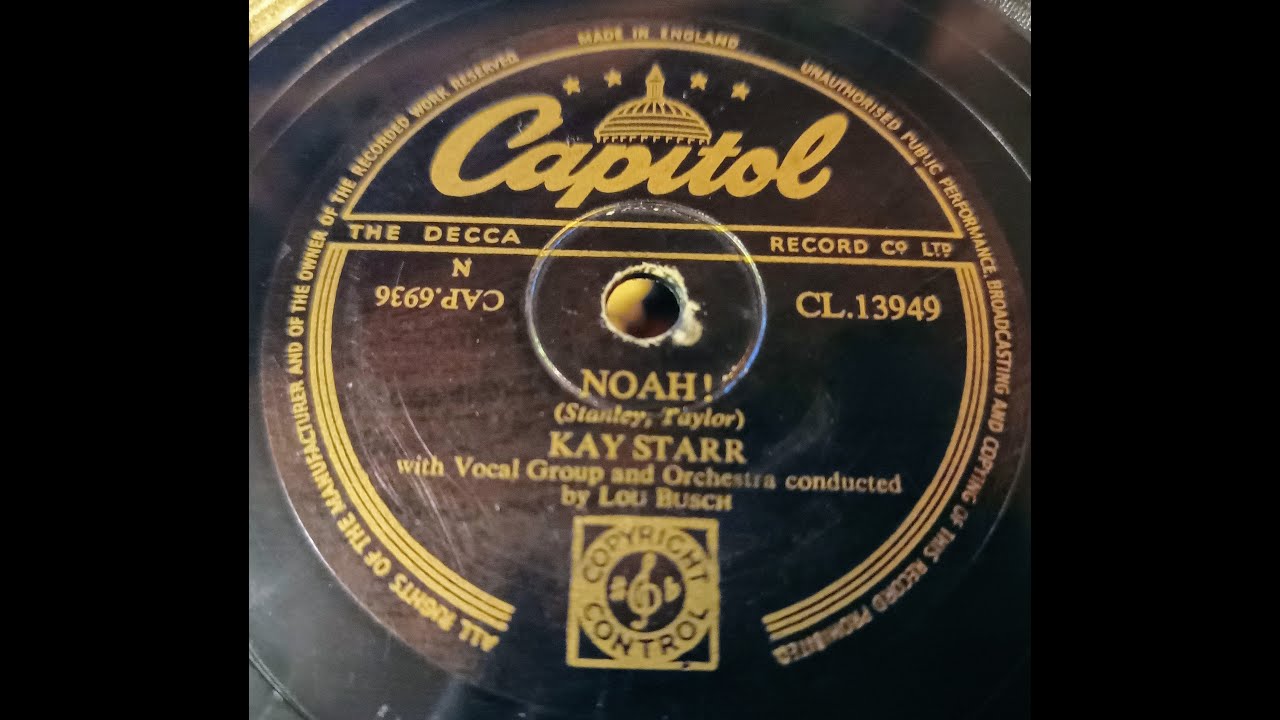 Noah - Kay Starr - 78rpm - YouTube