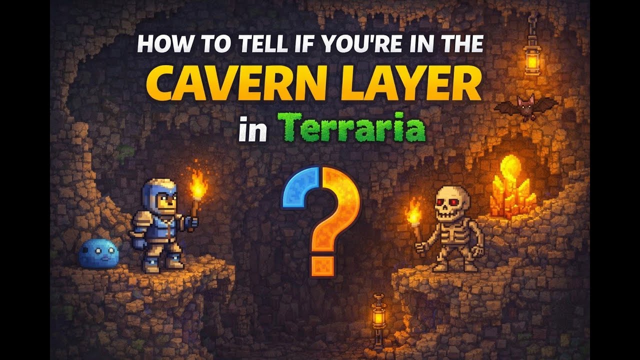 How To Tell If You Are In The Cavern Layer In Terraria - YouTube