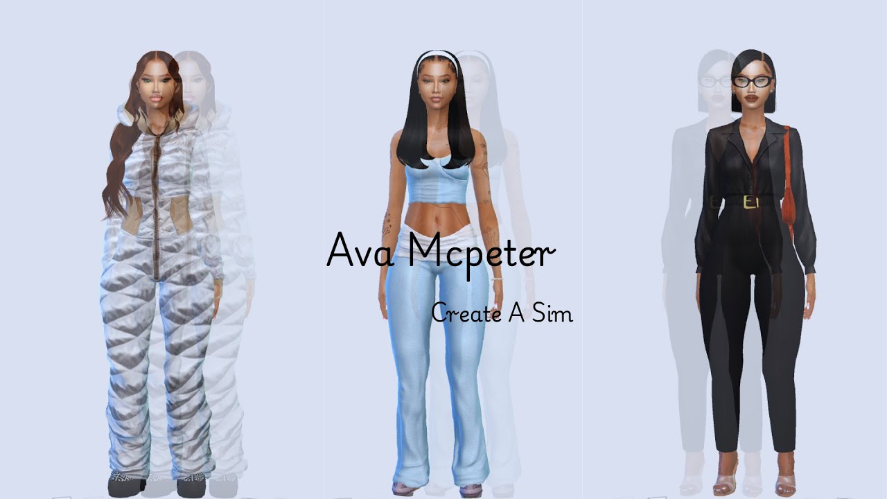 Create A Sim |Ava Mcpeter — The Sims 4 🤍 - YouTube