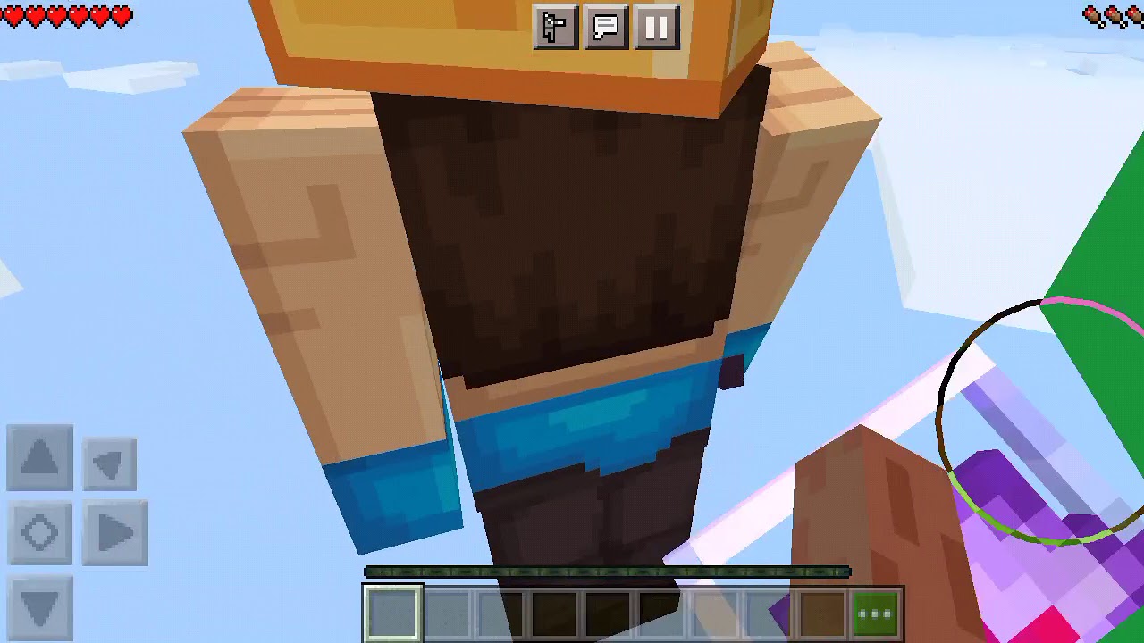 playing Minecraft online of cube craft skyblock - YouTube