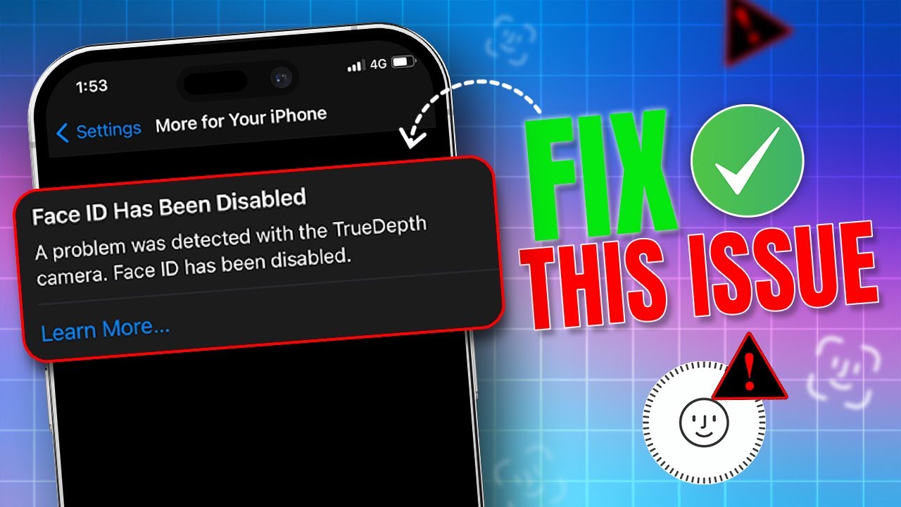 How to Fix Face ID Disabled Problem on iPhone | Repair a Disabled Face ...