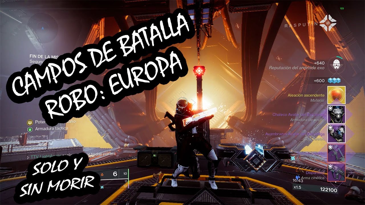 Campos de Batalla Robo Leyenda: Europa en Solo [Destiny 2] - YouTube