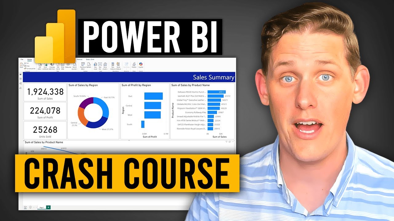 Power BI Crash Course for Beginners - w/ Downloadable Template - YouTube