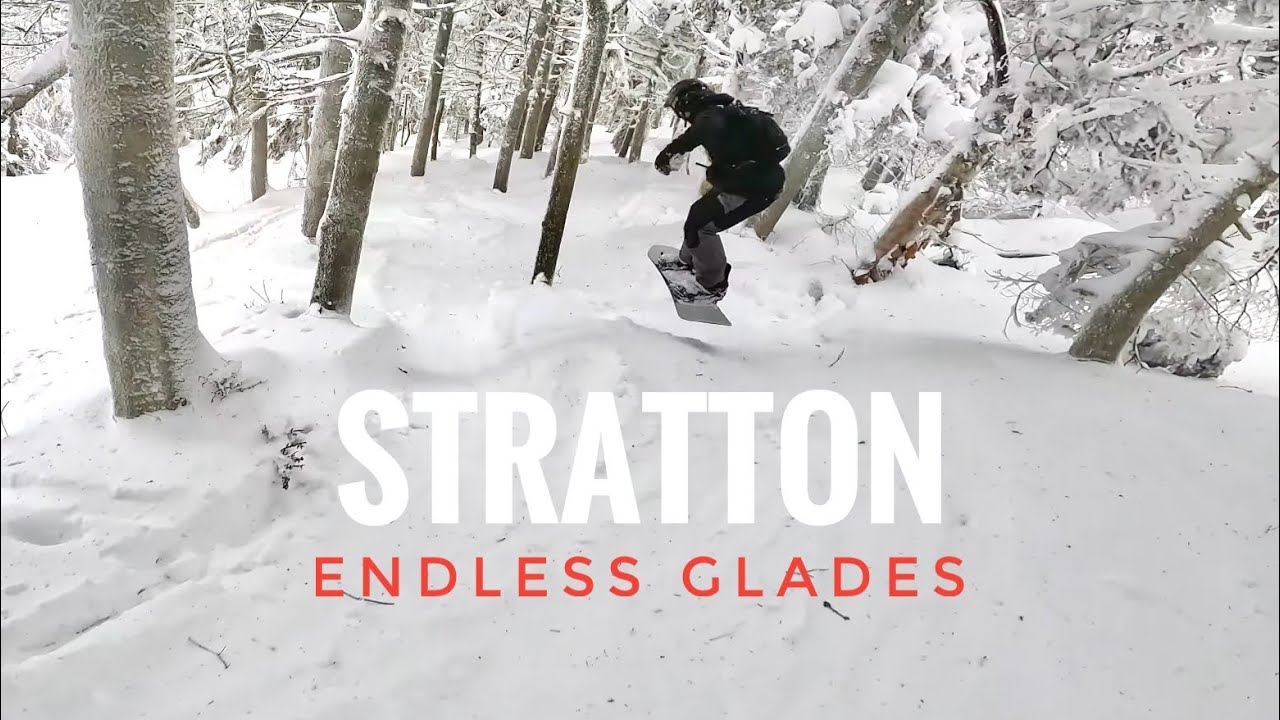 Top to Bottom Endless Glades at Stratton, Vermont - Amazing ...