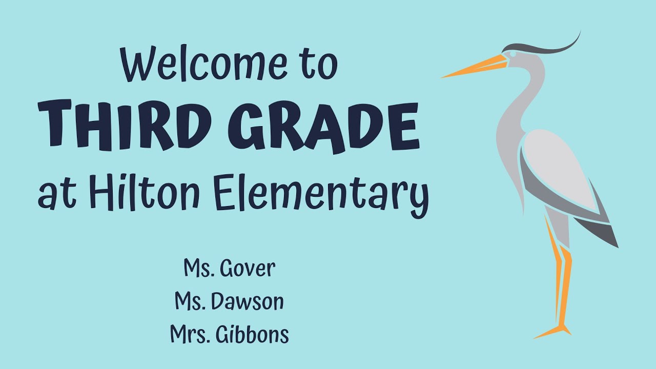 Hilton Third Grade Open House - YouTube