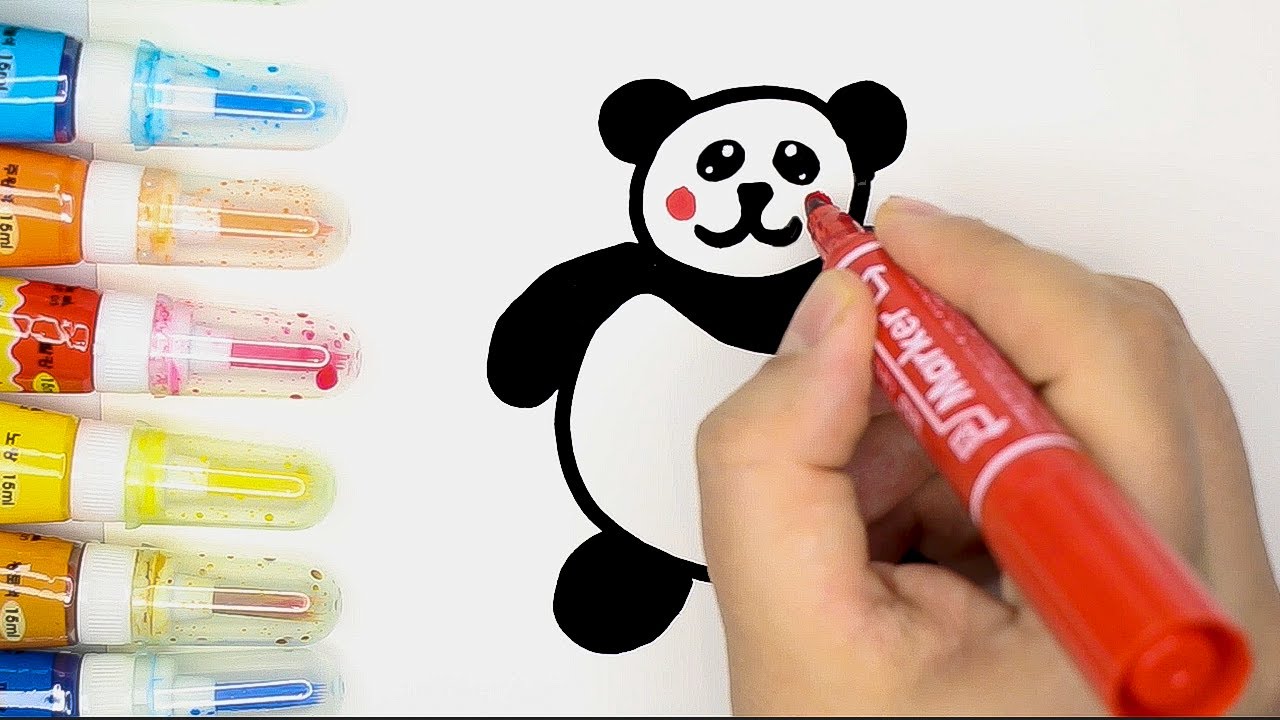 Fun and Easy Panda Drawing Tutorial for Kids - YouTube