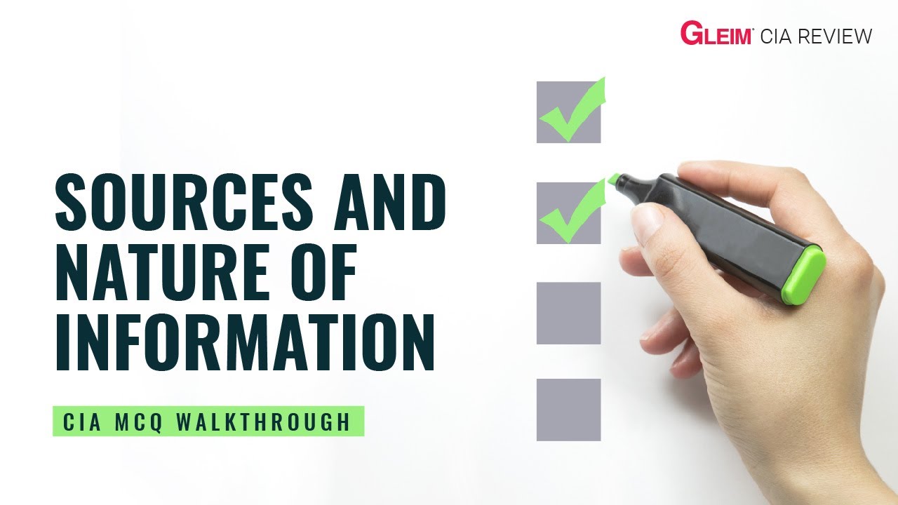 Free CIA Exam Practice Questions | Part 2 — Sources and Nature of ...