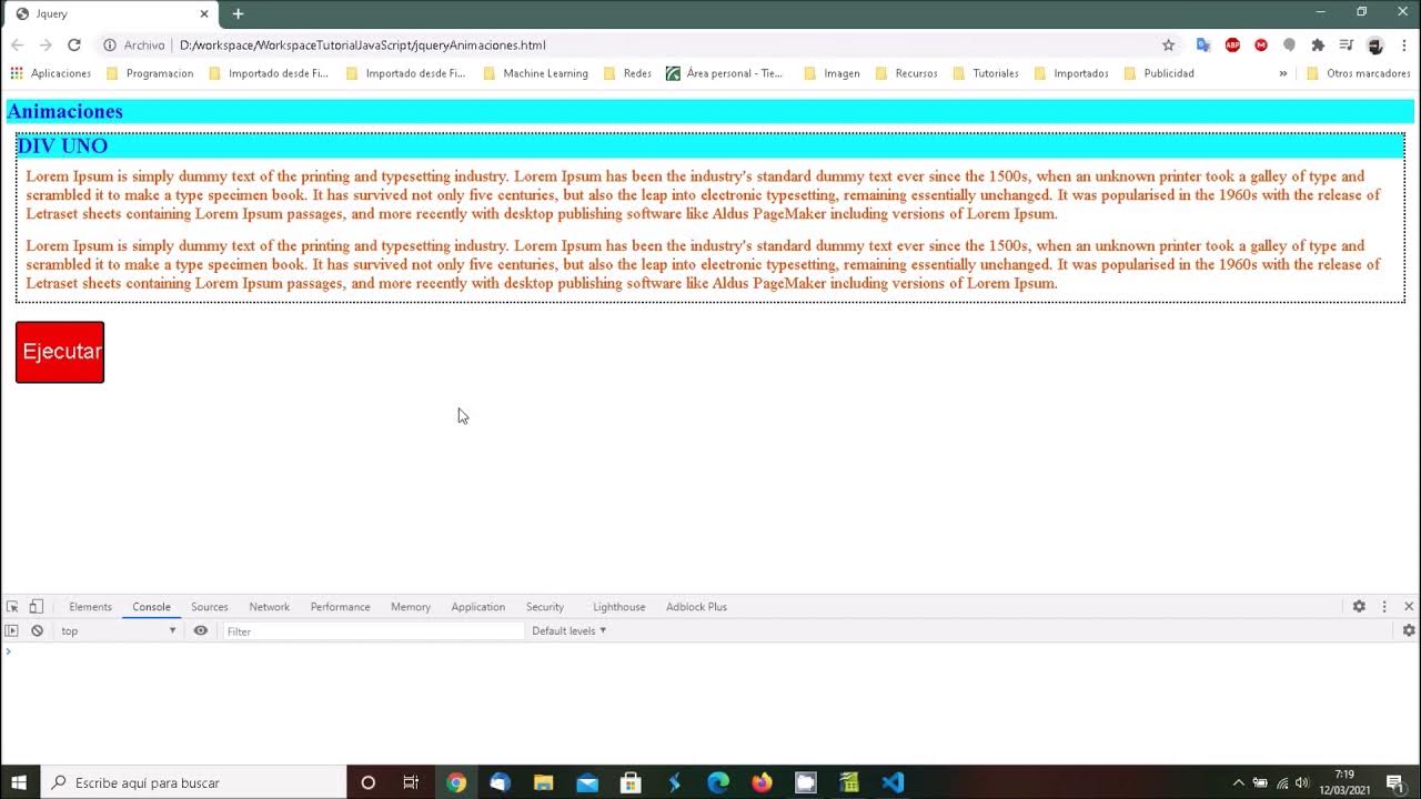 30 JavaScript. Animaciones jquery - YouTube