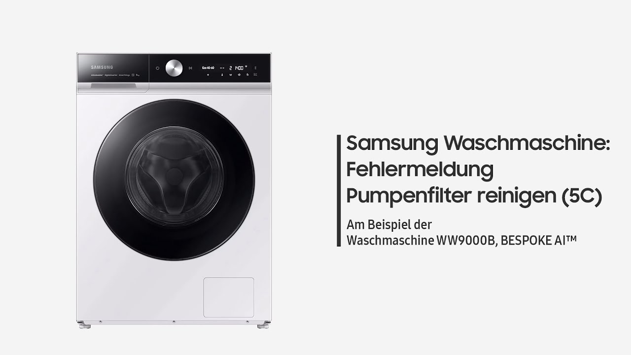 Samsung Waschmaschine Fehler 5c