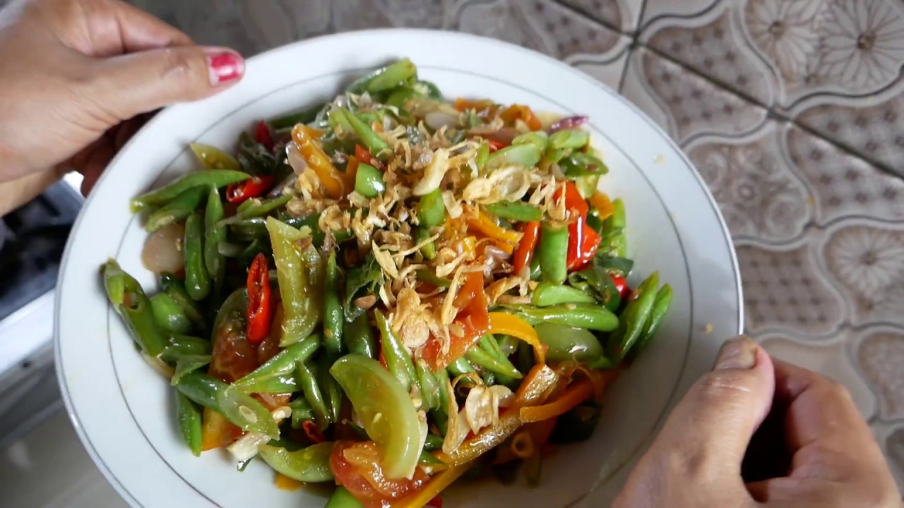 CARA MEMBUAT OSENG BUNCIS BUMBU TAUCO - YouTube