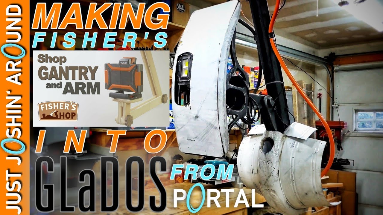 DIY GLaDOS From The Portal Games - Made From Fisher's Shop Gantry and ...