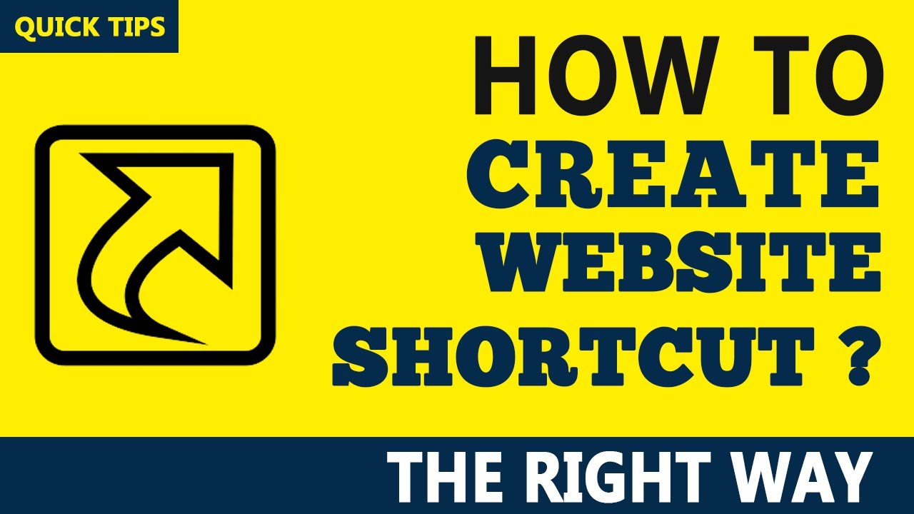 How To Create Website Shortcuts on Desktop using Google Chrome - The ...