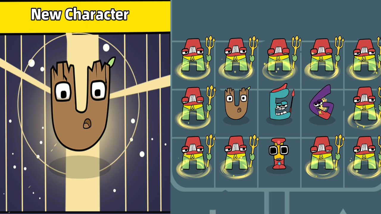 Merge Alphabet Lore (A-U...) | Merge Alphabet 2D Fusion Fight Part 7 ...