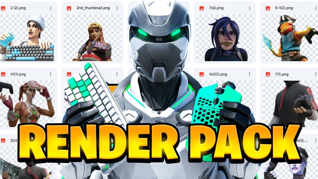 The *BEST* FREE Fortnite Render Pack(Google Drive) PC/Mobile - YouTube