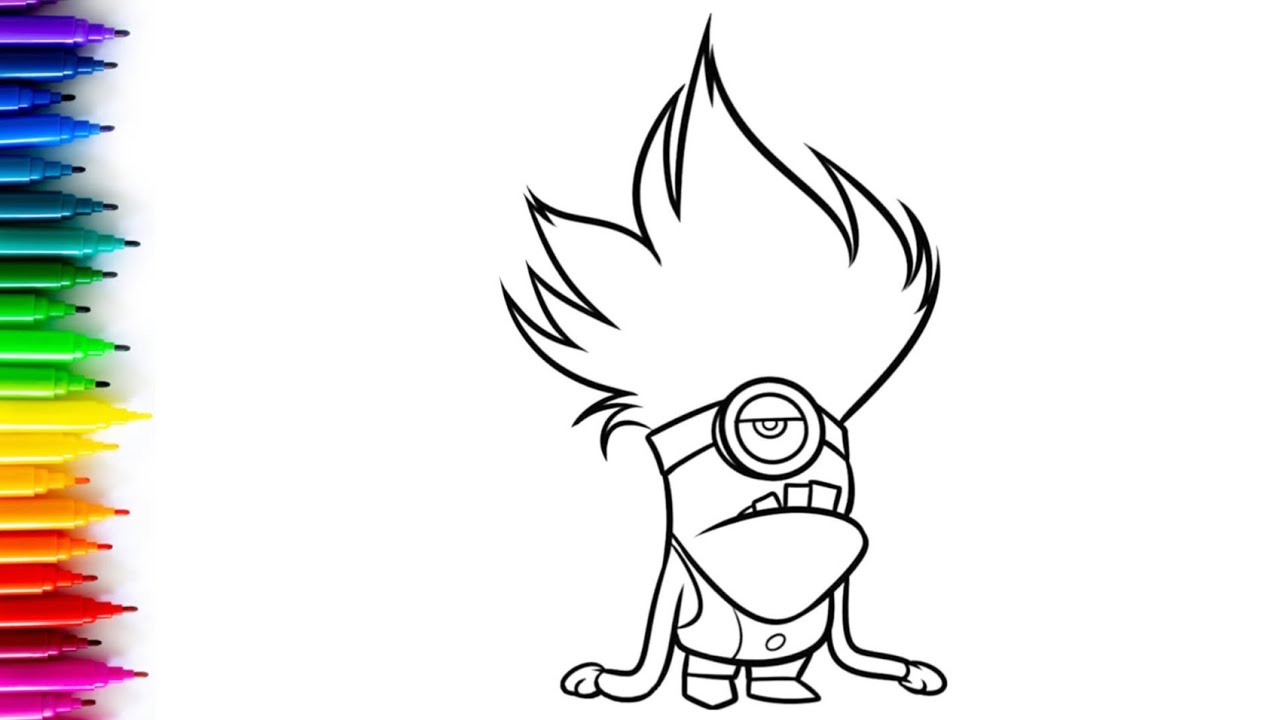 Mega Minion Mel Drawing, Painting & Coloring For kids And Toddlers ...