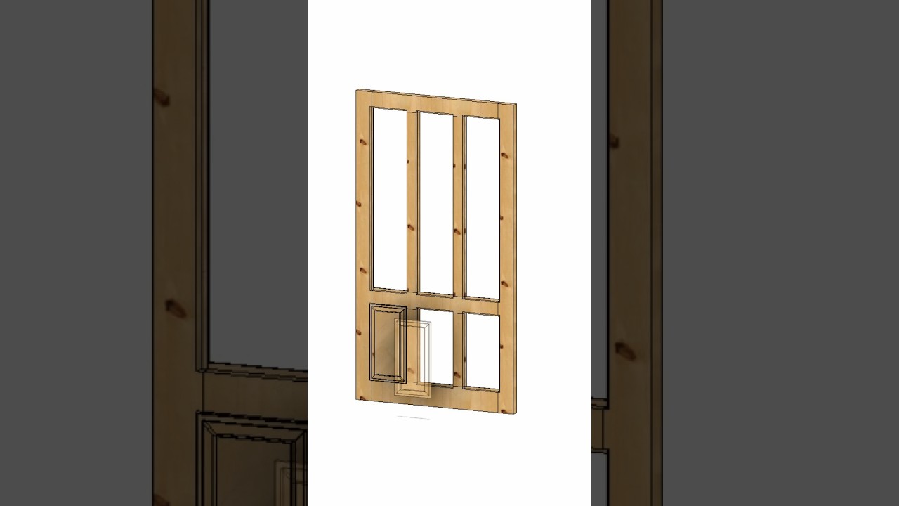 Fusion 360 door assembly - YouTube
