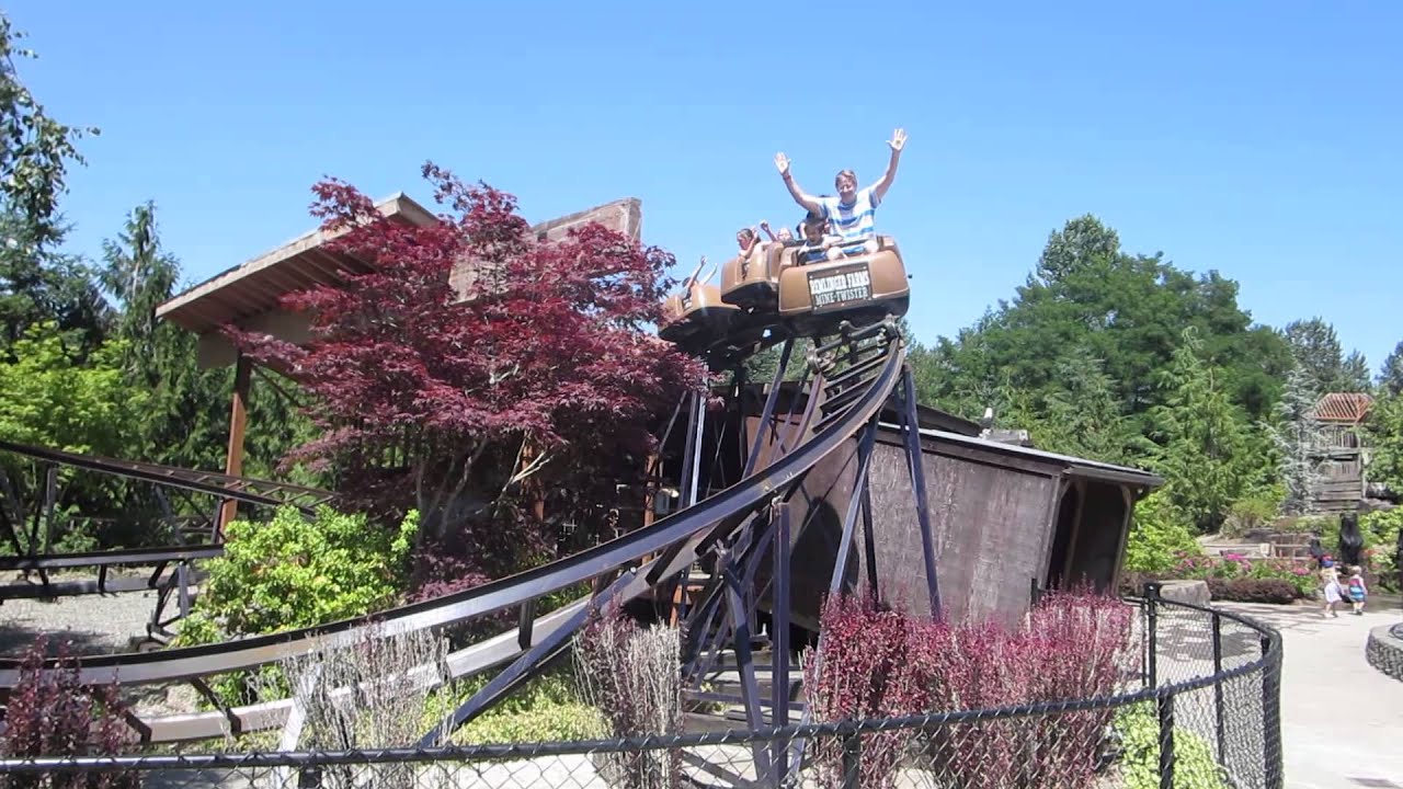 Roller coaster ride at Remlinger Farms - YouTube