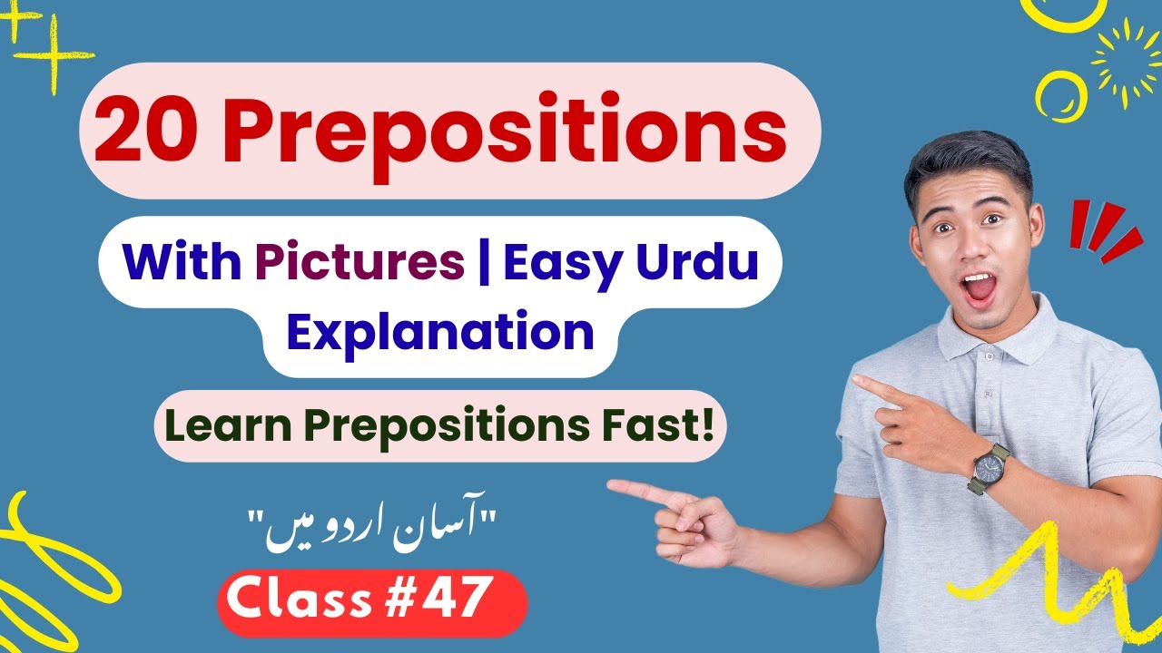 20 Basic Prepositions in English with Pictures | Easy English Lesson ...