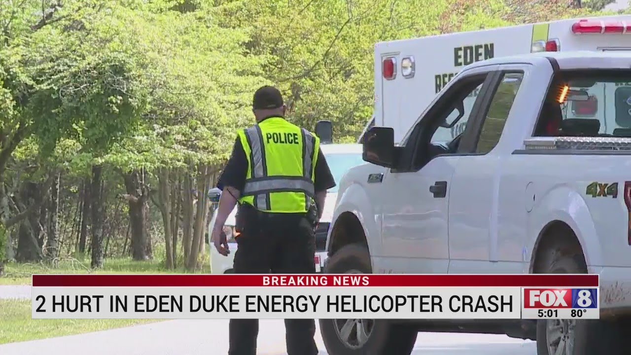 2 hurt in Duke Energy helicopter crash in Eden - YouTube