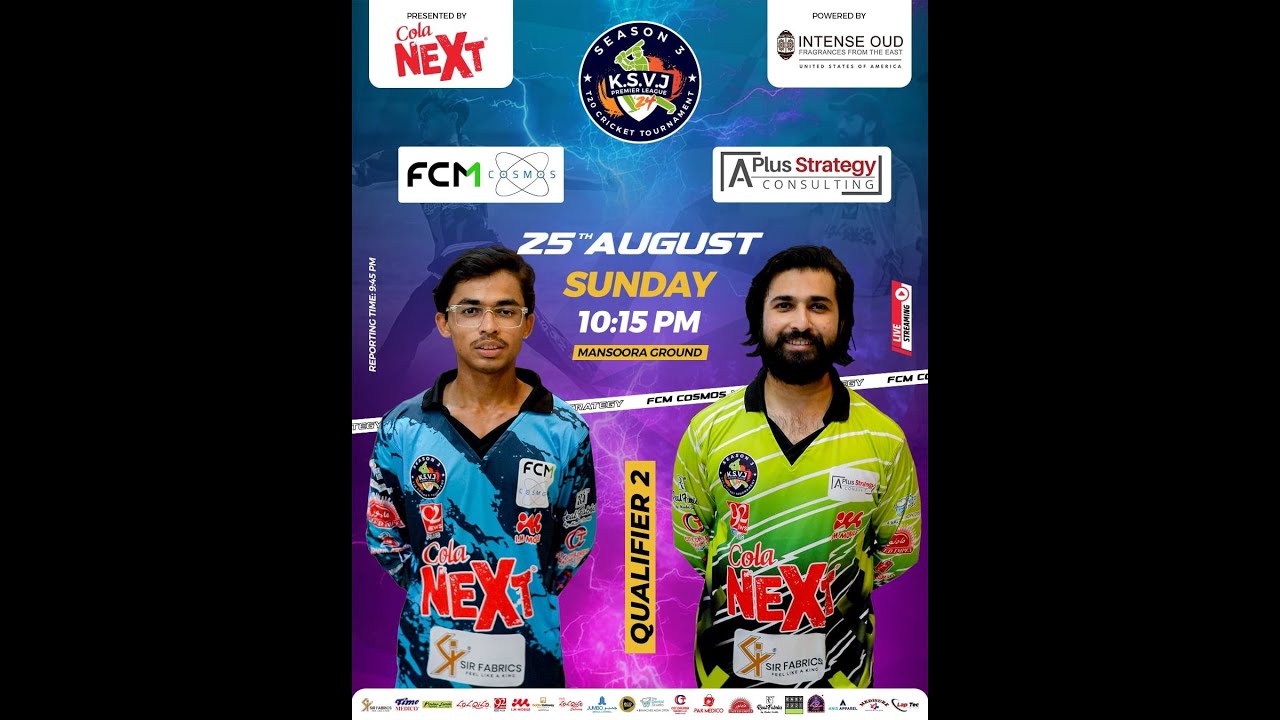 Kathiawar Sunni Vohra Jamat Season 3 | Qualifier#02 | A Plus Strategy VS FCM COSMOS - YouTube
