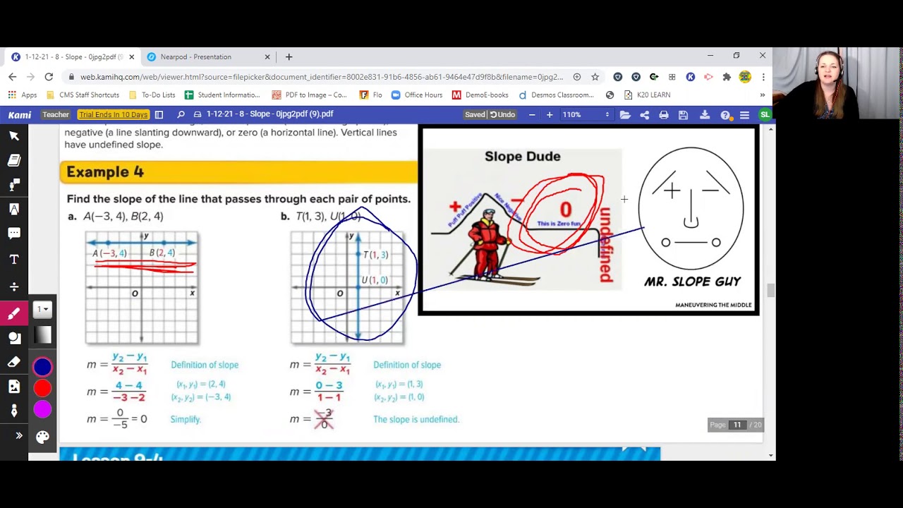 Part 4 8 Slope Ms Leonard Math Virtual PM LPS 1 - YouTube