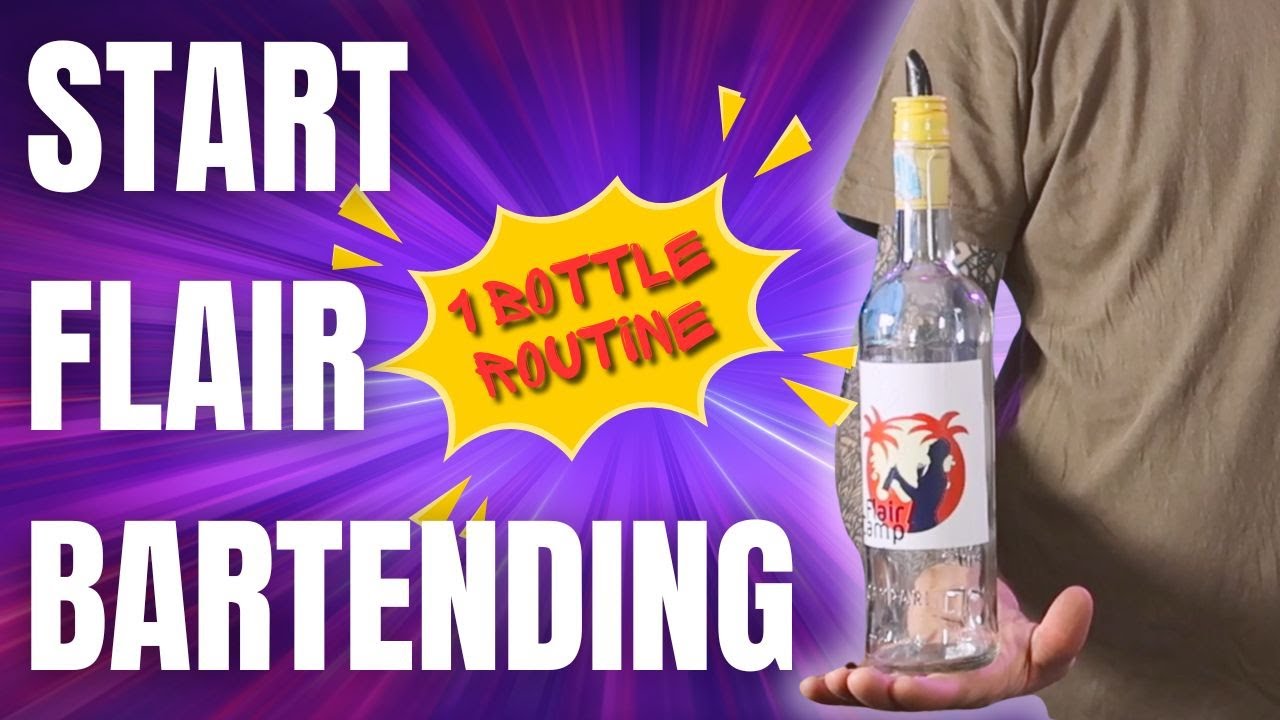 Flair Bartending ONE BOTTLE ROUTINE - YouTube