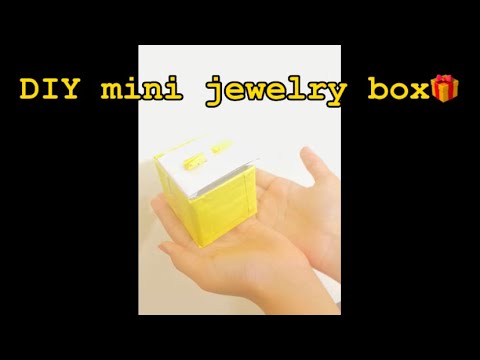 My second video//-Diy jewelry box-mini cute box 📦🎁 - YouTube