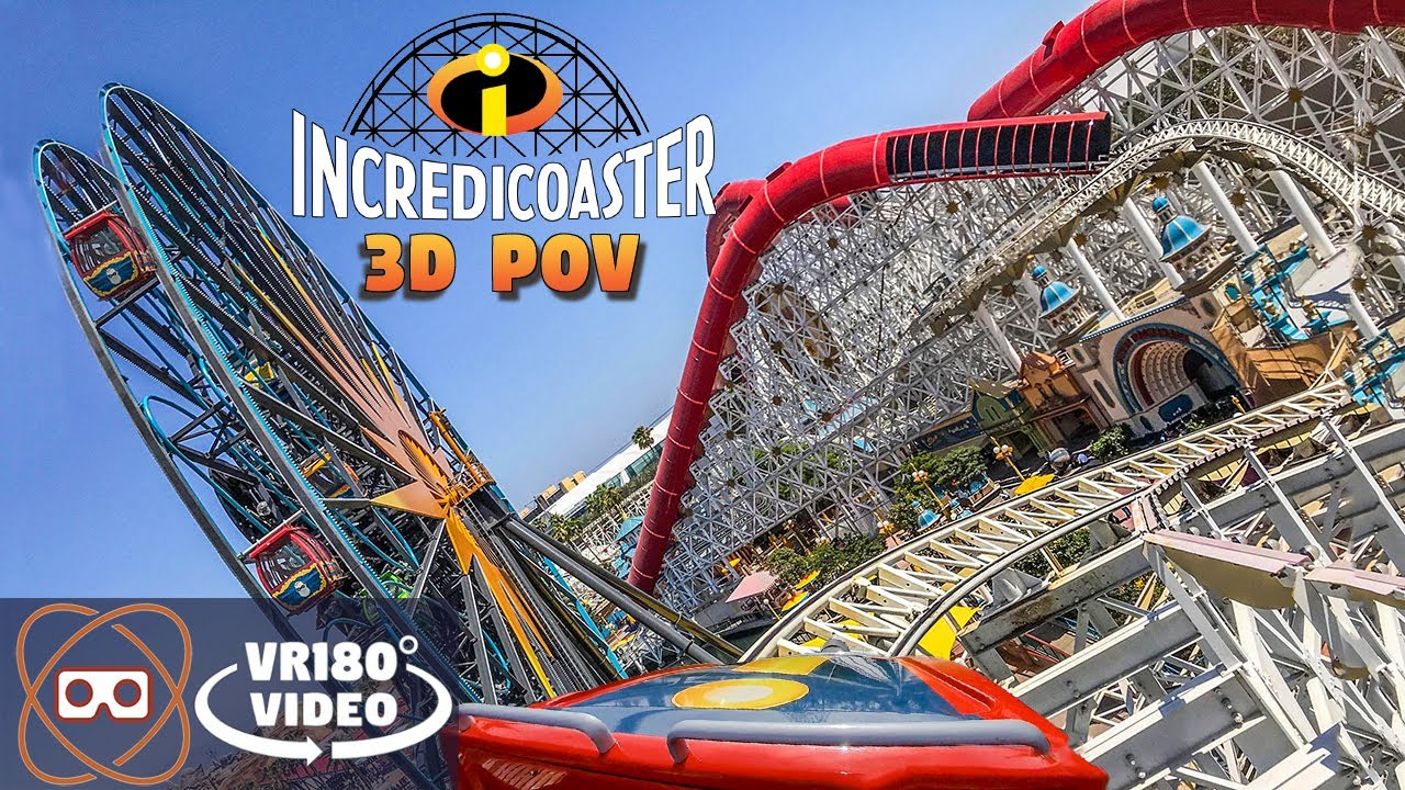 [VR180] Incredicoaster - DCA Incredibles Roller Coaster - VR180° POV ...
