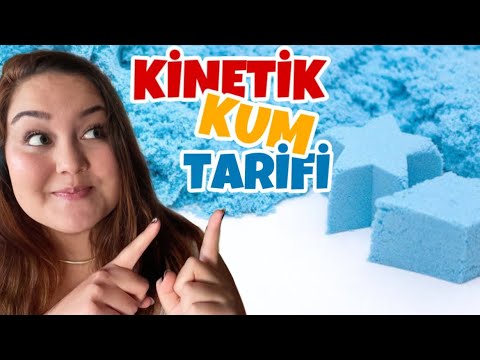 Kinetik Kum Yapımı | DIY KINETIC SAND | Tam Kıvamında Kinetik Kum Tarifi