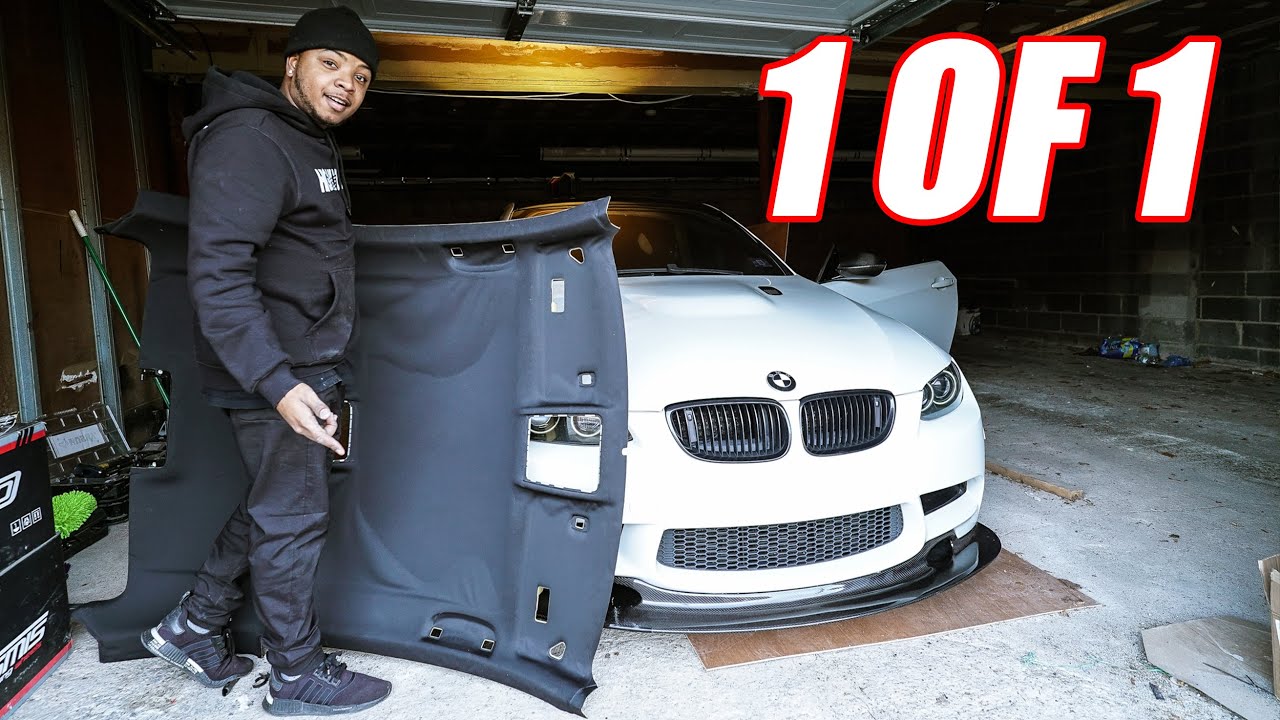 BMW E92 M3 GETS CUSTOM INTERIOR WORK! 1OF1 - YouTube