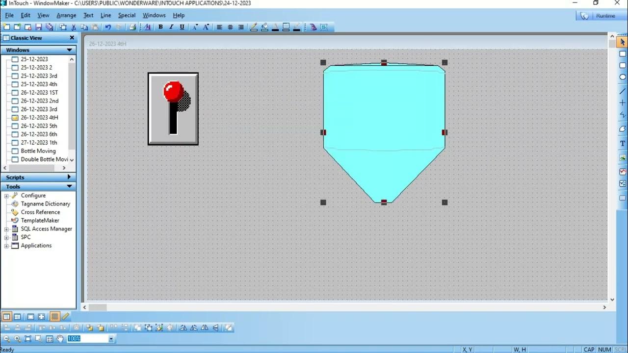 WINDOW SCRIPT IN INTOUCH SCADA SOFTWARE TUTORIAL PART 1 - YouTube