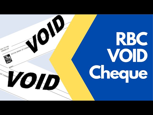 Void Cheque Rbc