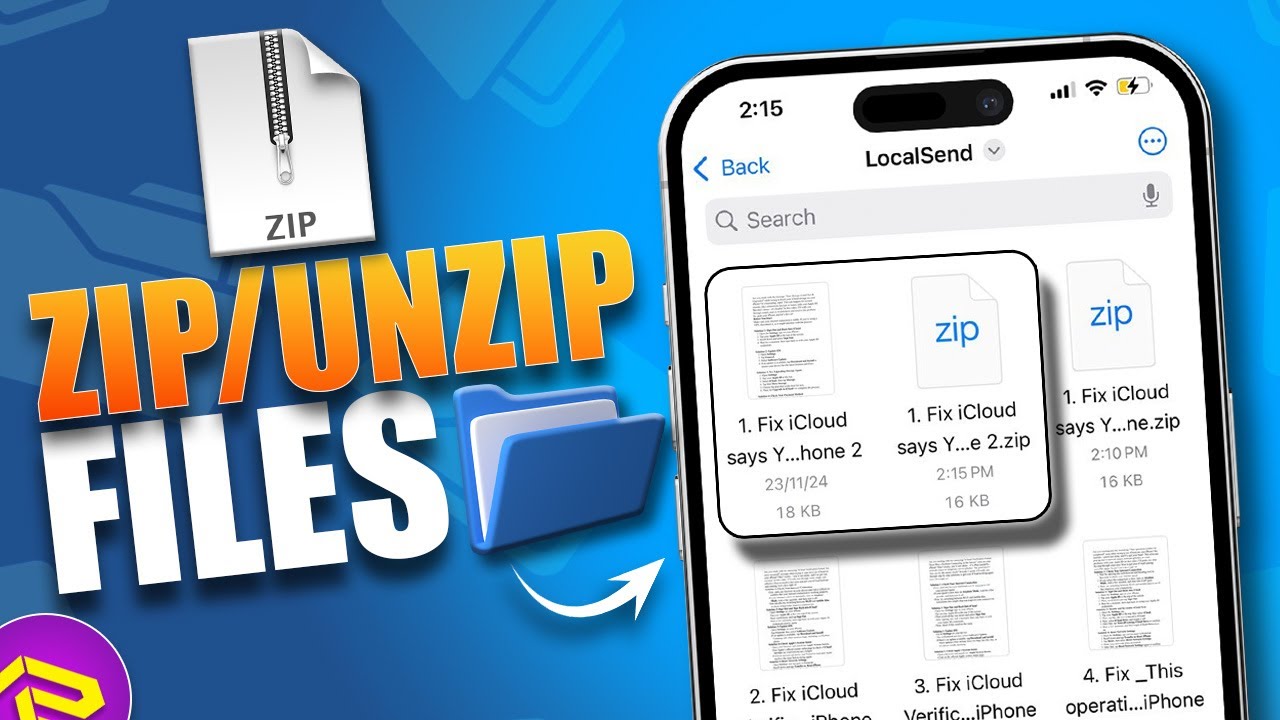How to ZIP and UNZIP Files on iPhone | Easy File Management Guide - YouTube