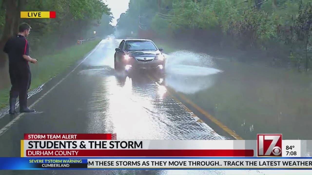 Flooding areas still seen in Durham County - YouTube