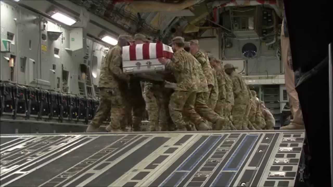 Ramp Ceremony for BlackHat-14 helicopter crash, Afghanistan - YouTube
